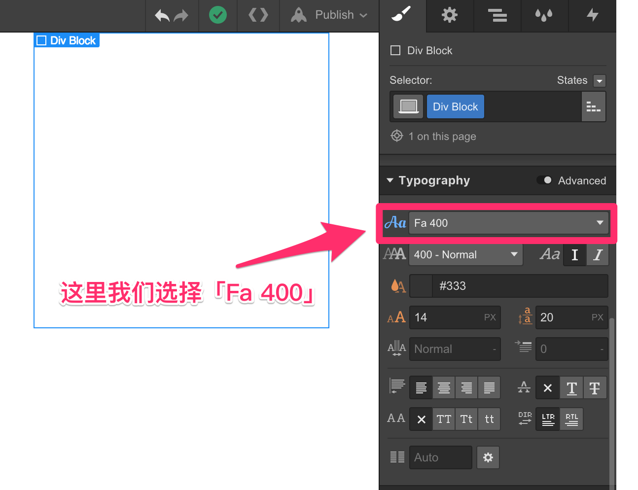 使用Font Awesome · WebFlow中文教程